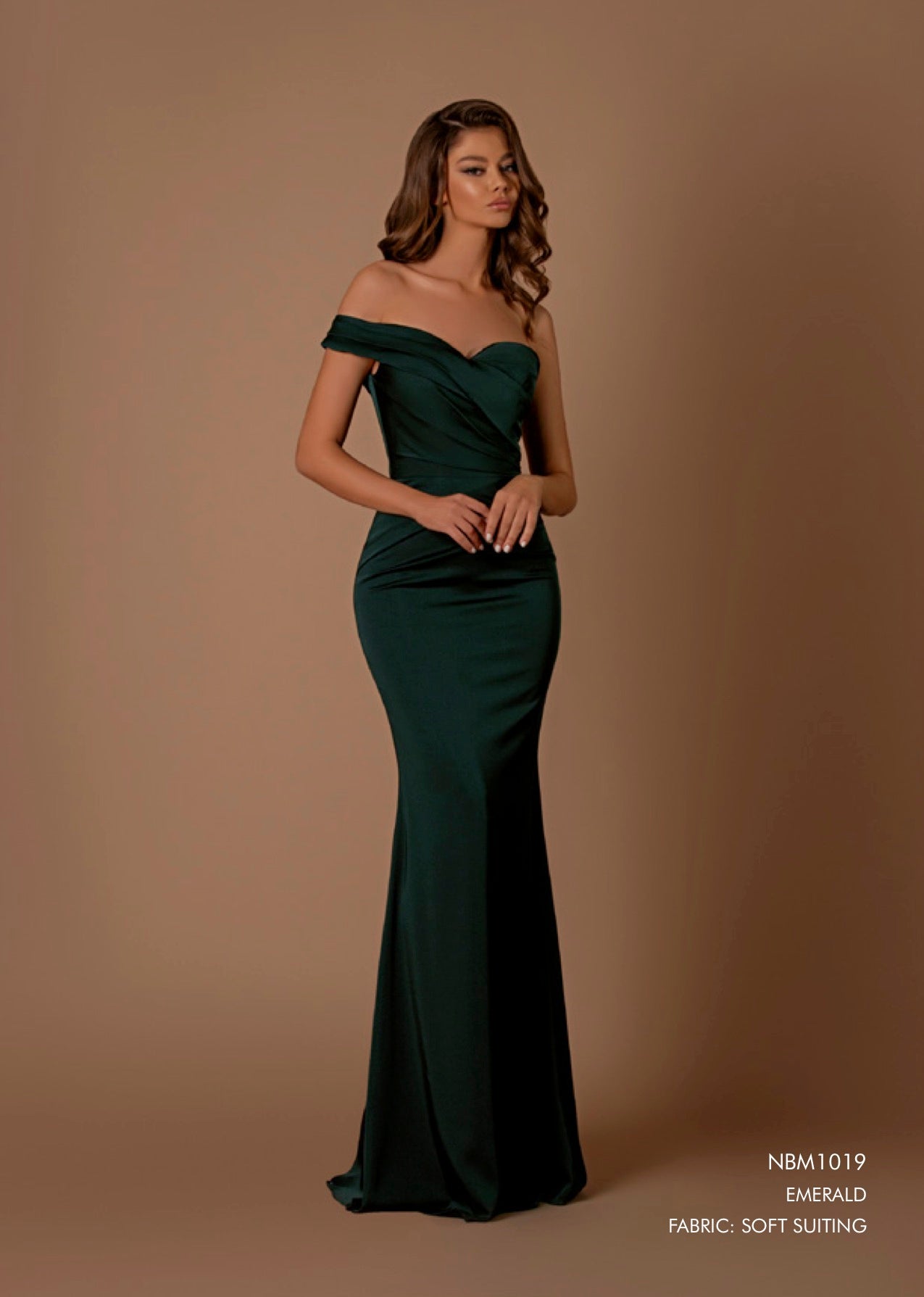 One Shoulder Satin Gown for Bridesmaid - Evening Graduation | NBM 1019 ...
